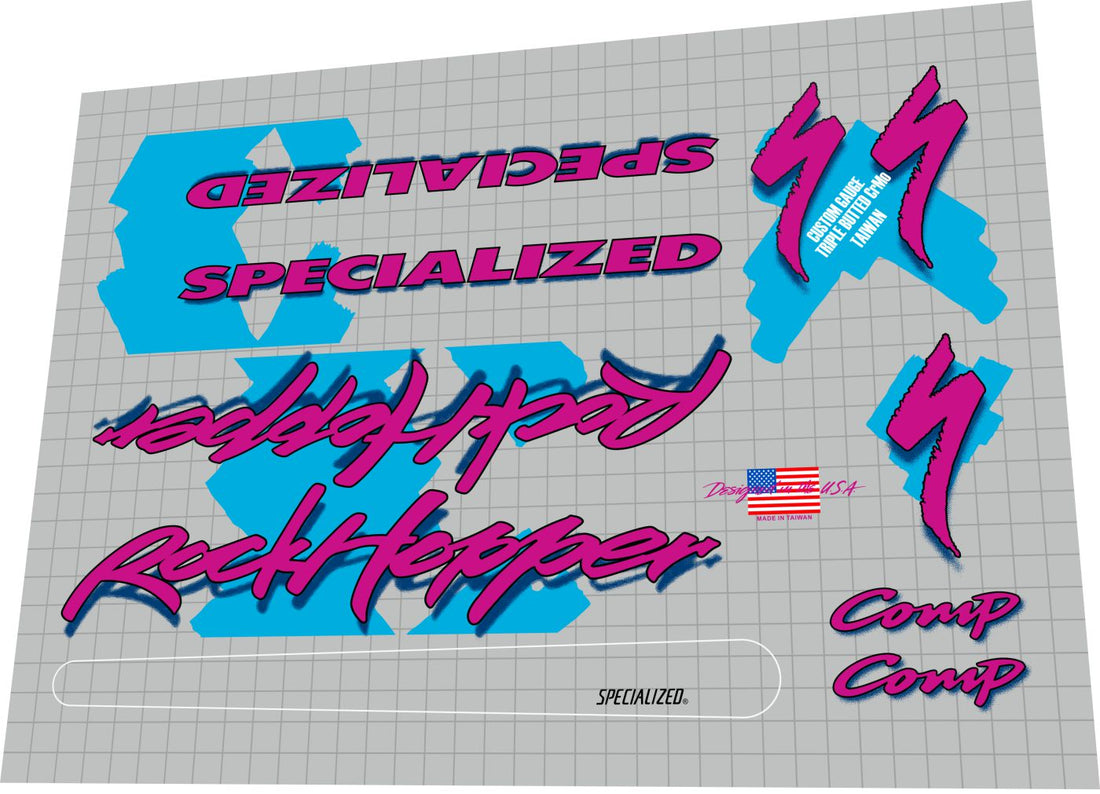 SPECIALIZED Rockhopper (1989) Comp Frame Decal Set – Bike Decal Replace
