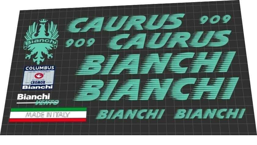 BIANCHI Caurus (1990s) 909 Frame Decal Set | Bike Decal Replace