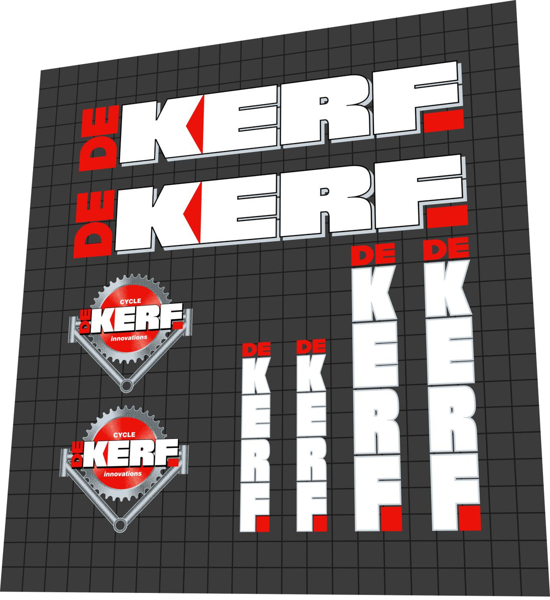 DEKERF (1993) #012 Frame Decal Set | Bike Decal Replace