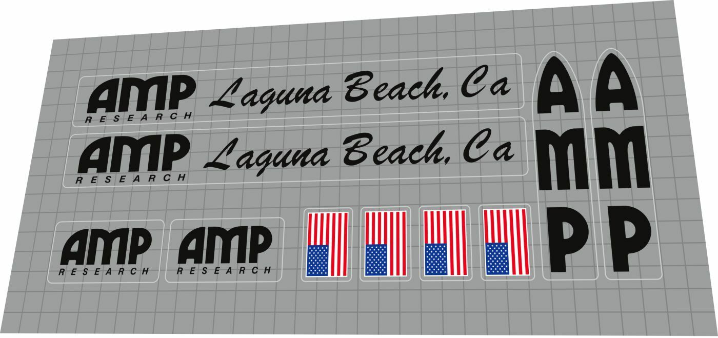 AMP RESEARCH B2 (1993) Frame Decal Set | Bike Decal Replace