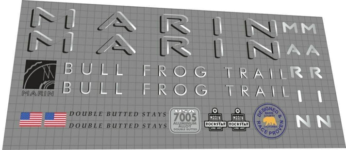 MARIN Bull Frog Trail (1994) Frame Decal Set | Bike Decal Replace