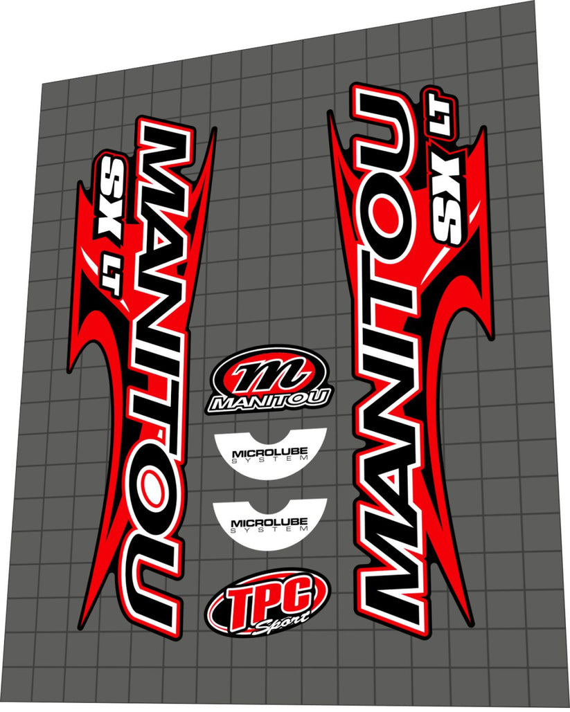 MANITOU SX LT (1999) Fork Decal Set | Bike Decal Replace