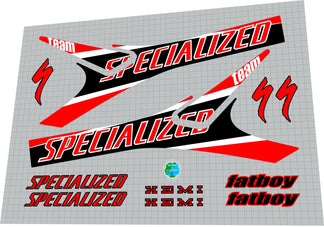 SPECIALIZED Fatboy (1999) Hemi Team 20' Frame Decal Set