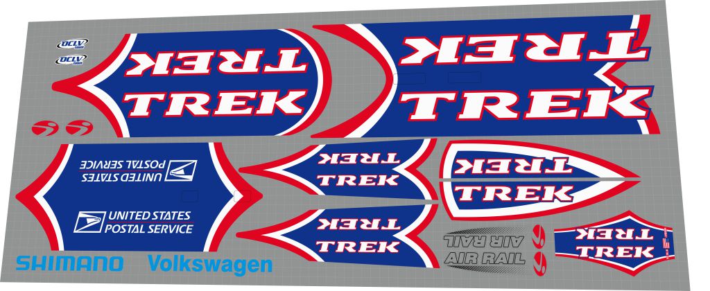 TREK Team USPS 5500 (2001) Frame Decal Set | Bike Decal Replace