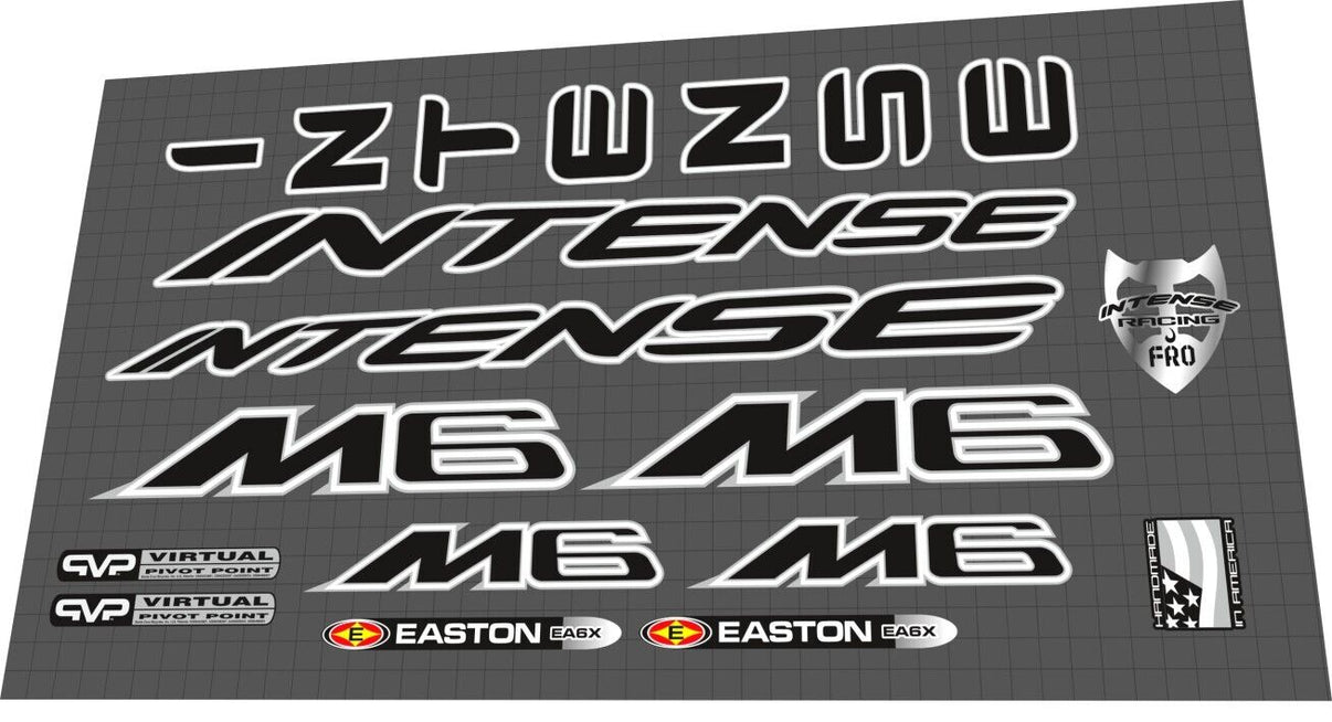 INTENSE M6 (2008) Frame Decal Set