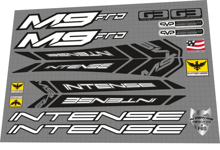 INTENSE M9 (2010) Frame Decal Set