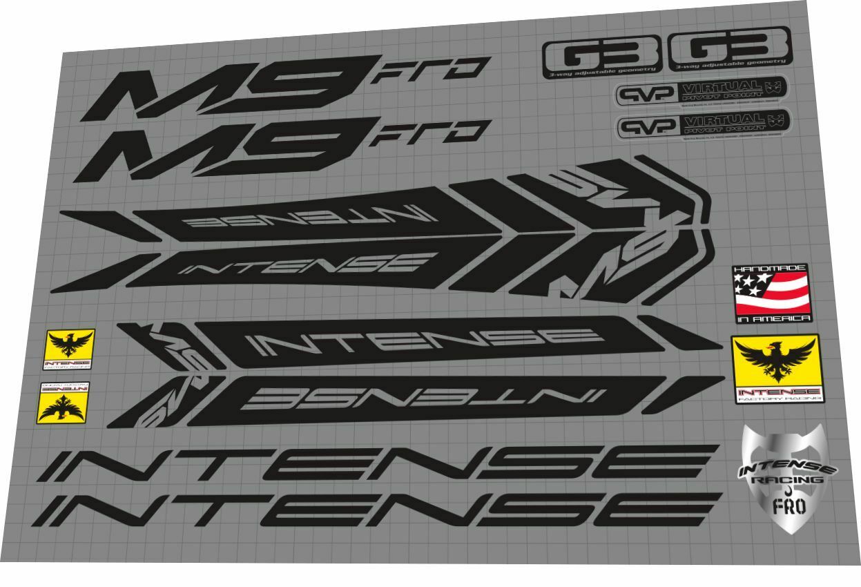 INTENSE M9 (2010) Frame Decal Set