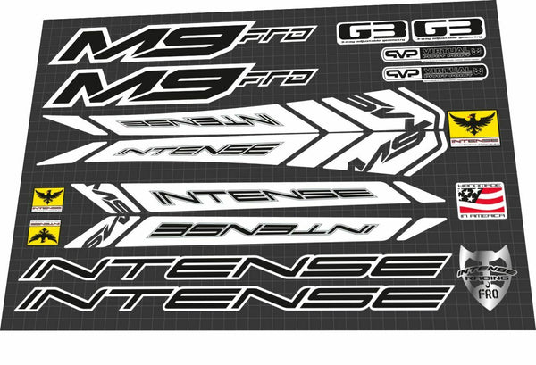 INTENSE M9 (2010) Frame Decal Set