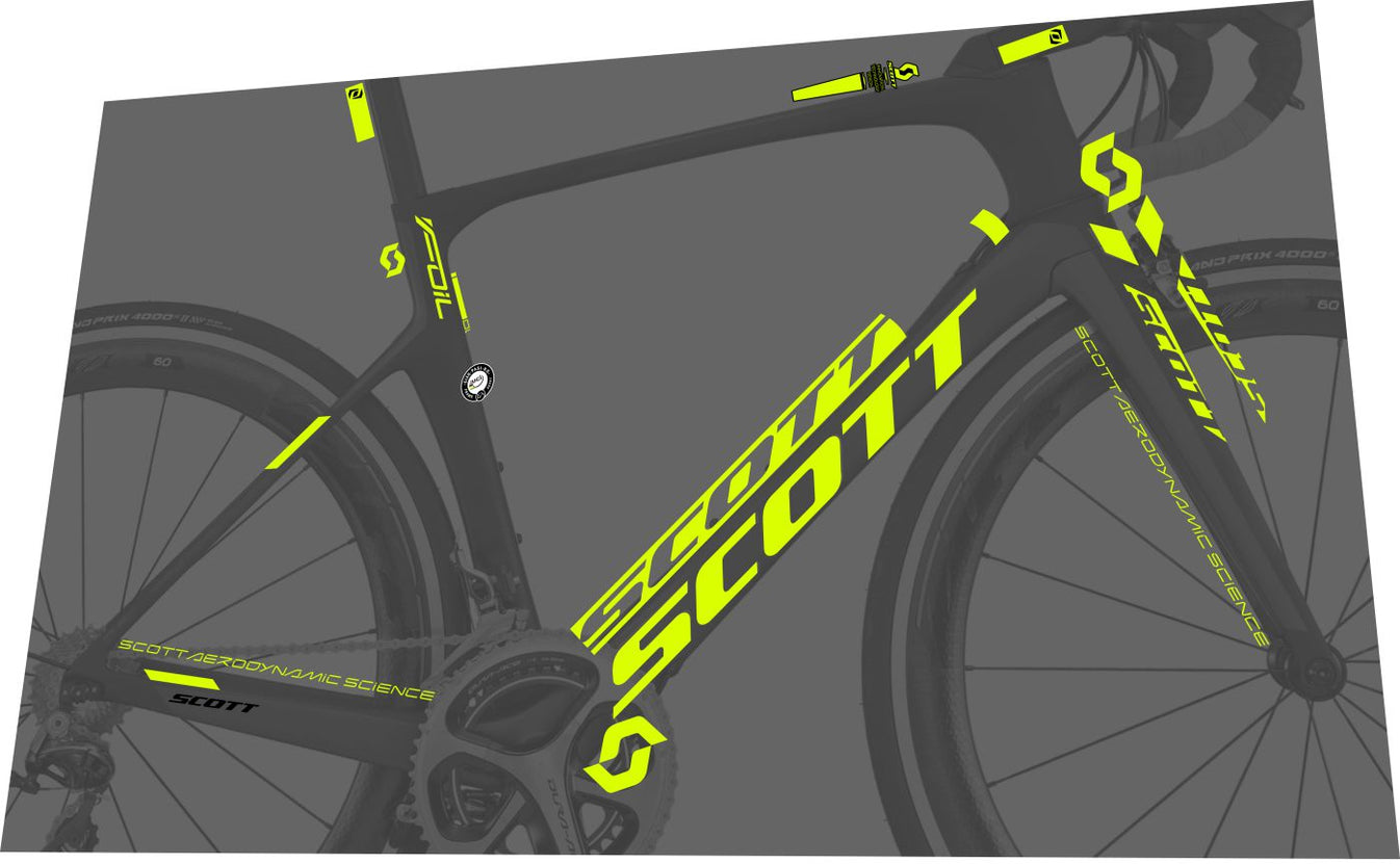 SCOTT Foil (2016) Frame Decal Set | Bike Decal Replace
