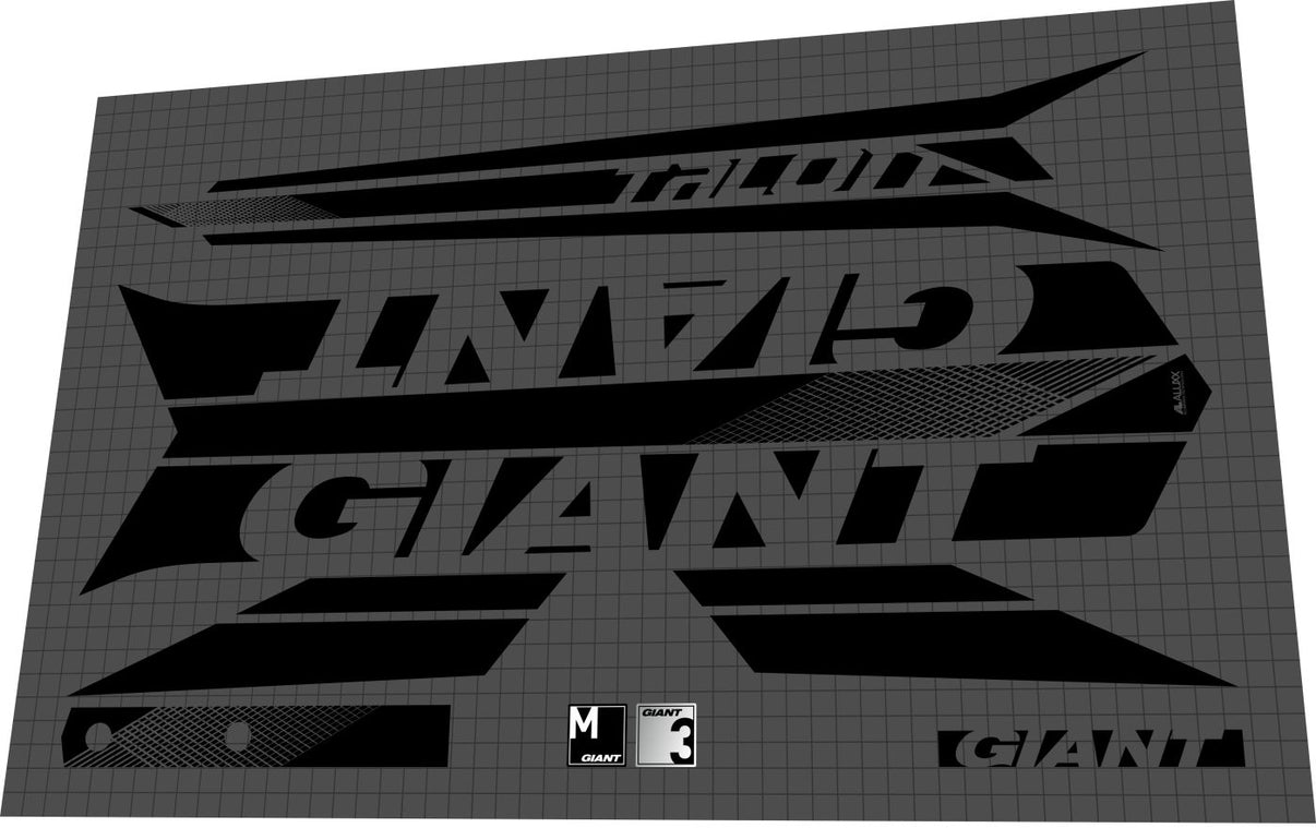 GIANT Talon (2017) Frame Decal Set | Bike Decal Replace