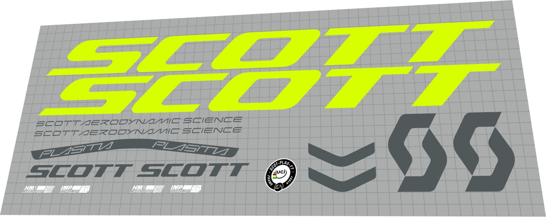 SCOTT Plasma RC (2019) Frame Decal Set | Bike Decal Replace