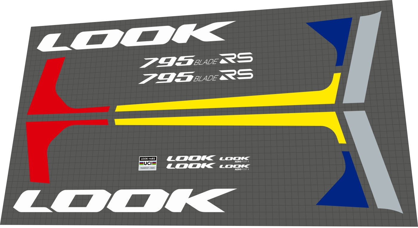 LOOK 695 (2014) Aerolight Frame Decal Set | Bike Decal Replace