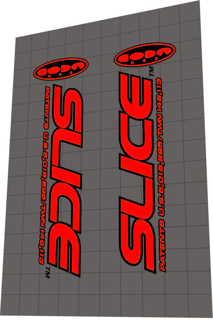 CANNONDALE Coda Slice Fork Decal Set | Bike Decal Replace