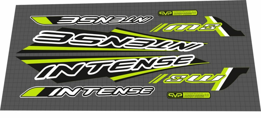 INTENSE M3 (2003) Frame Decal Set | Bike Decal Replace