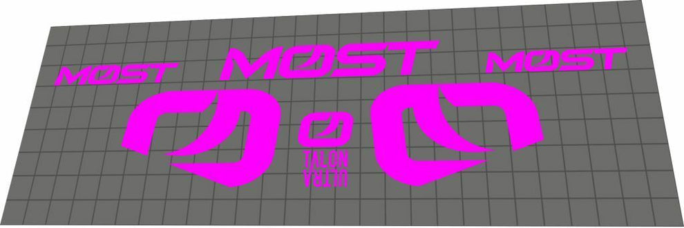MOST Talon Ultra Handlebar Decal Set | Bike Decal Replace