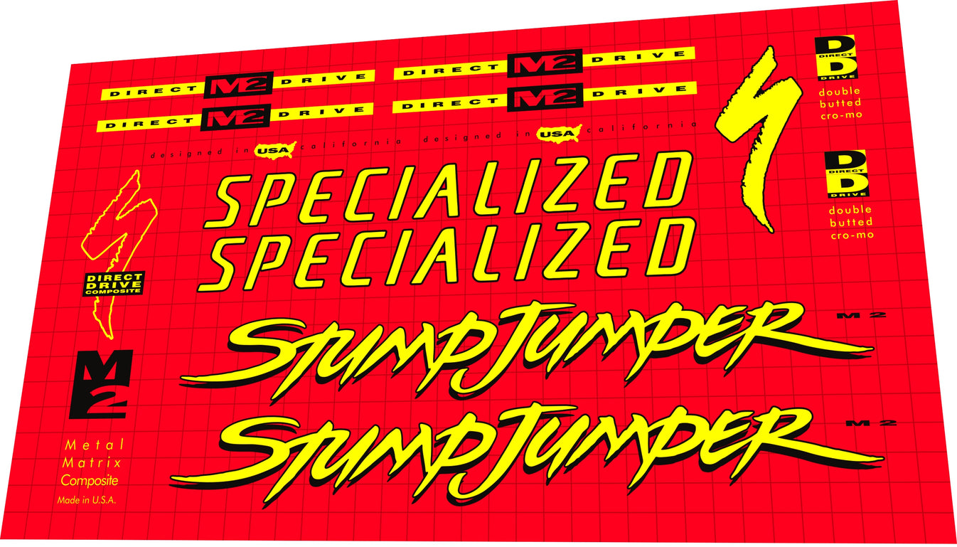 SPECIALIZED Stumpjumper (1994) M2 Frame Decal Set | Bike Decal Replace