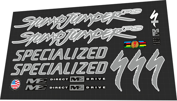 SPECIALIZED Stumpjumper M2 FS (1996) Frame Decal Set – Bike Decal Replace