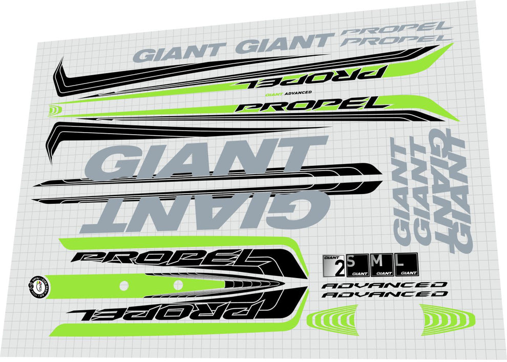 GIANT Propel Advanced (2014) Frame Decal Set | Bike Decal Replace