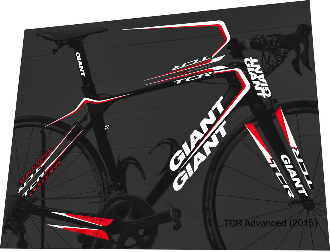 GIANT TCR (2015) Advanced Frame Decal Set | Bike Decal Replace