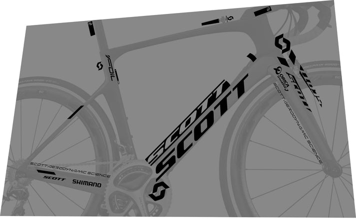 SCOTT Foil (2016) Prenium Frame Decal Set | Bike Decal Replace