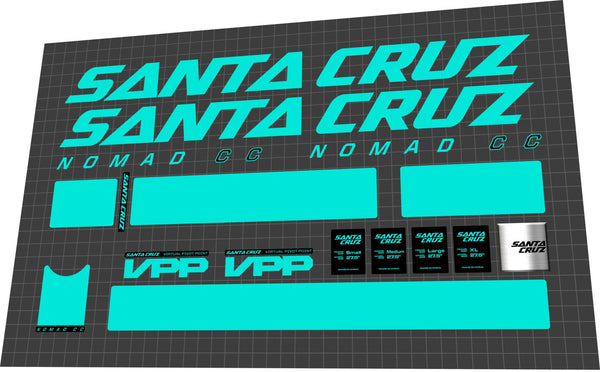 SANTA CRUZ Nomad 4 (2017-2020) Frame Decal Set | Bike Decal Replace