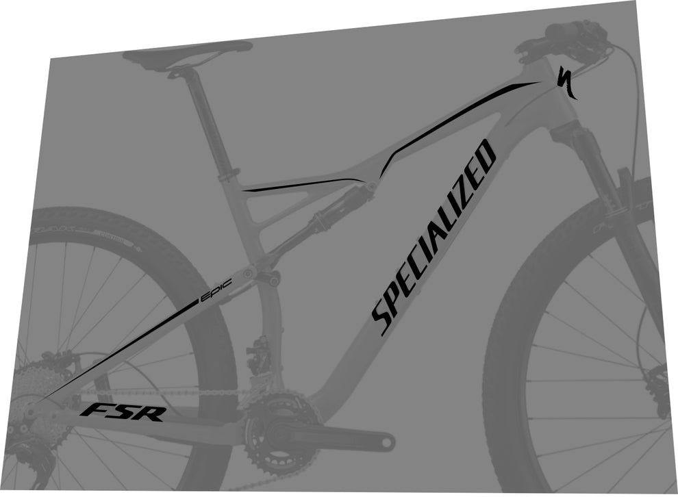 SPECIALIZED Epic (2017) FSR Frame Decal Set | Bike Decal Replace