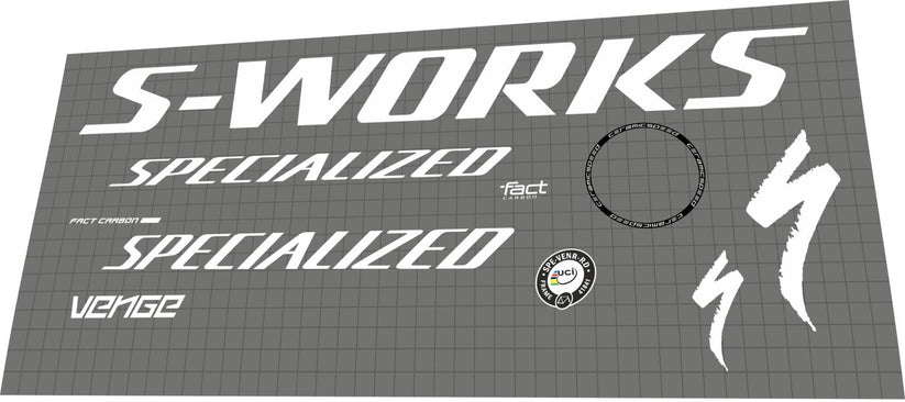 SPECIALIZED Venge (2017) S-Works Frame Decal Set | Bike Decal Replace