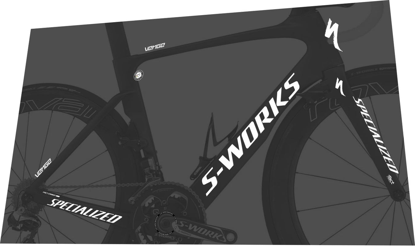 SPECIALIZED Venge (2017) S-Works Frame Decal Set | Bike Decal Replace