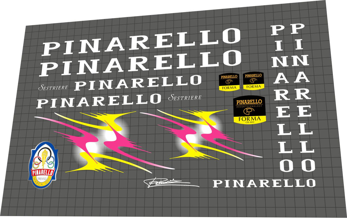 PINARELLO Sestriere (1990s) Frame Decal Set | Bike Decal Replace